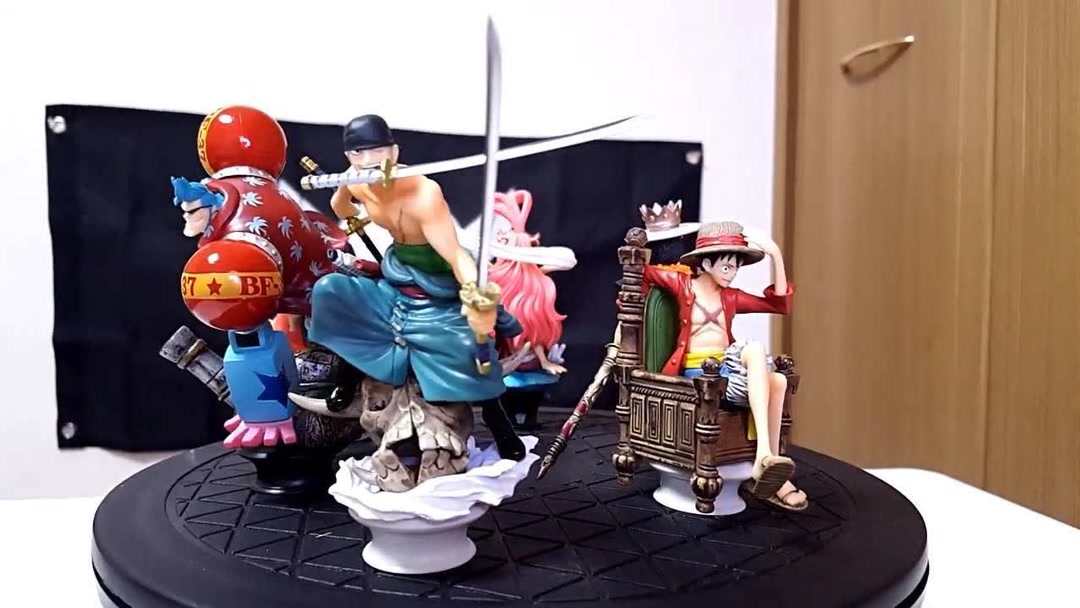 航海王 动漫模型手办 航海王 路飞索隆和四个小伙伴手办