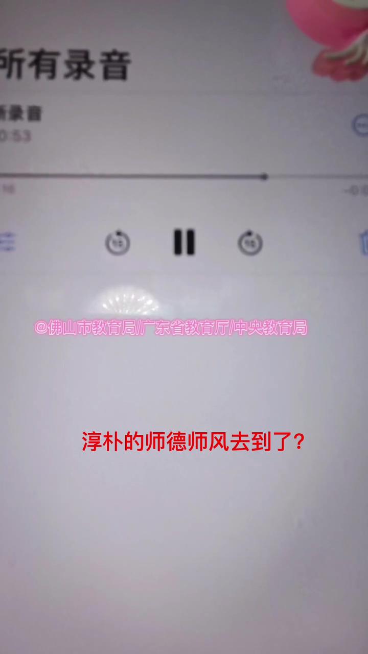 彻查广东省佛山市同济小学,和我交流的老师说话带有恐吓,和家长说话...