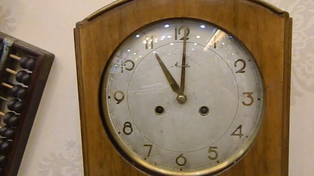 维修的老德国钟表钟声再次响起科霸老爷钟行