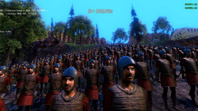 史诗战争模拟器:德国士兵对阵弓箭手,他们能以少胜多吗?