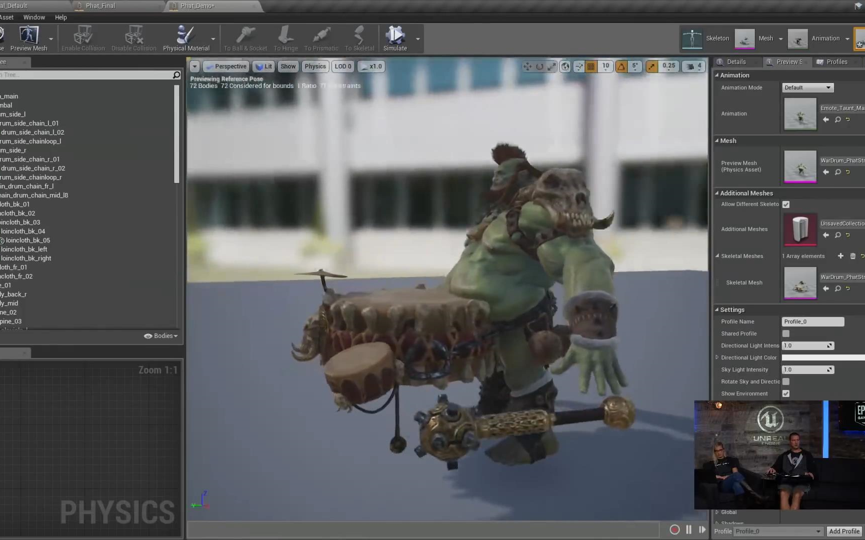 UE4官方教程 直播讲座 动画和物理解算系统更新介绍_合并版