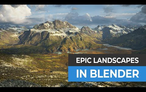 blender史诗级地形制作流程概览