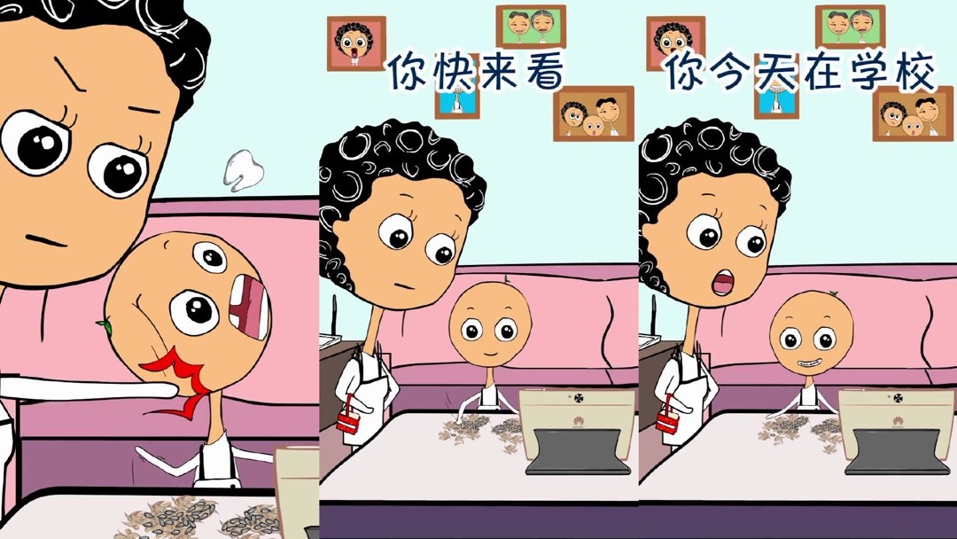 丑蛋搞笑动画:傻孩子,感冒是不会通过电话传染的