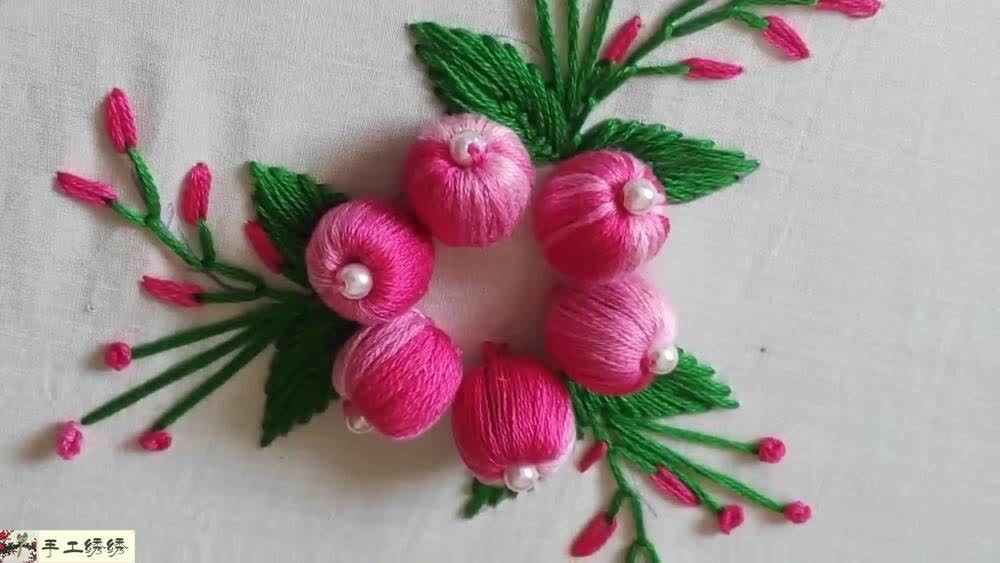 美丽的手工刺绣,3d花卉设计针法,2020花卉设计教程