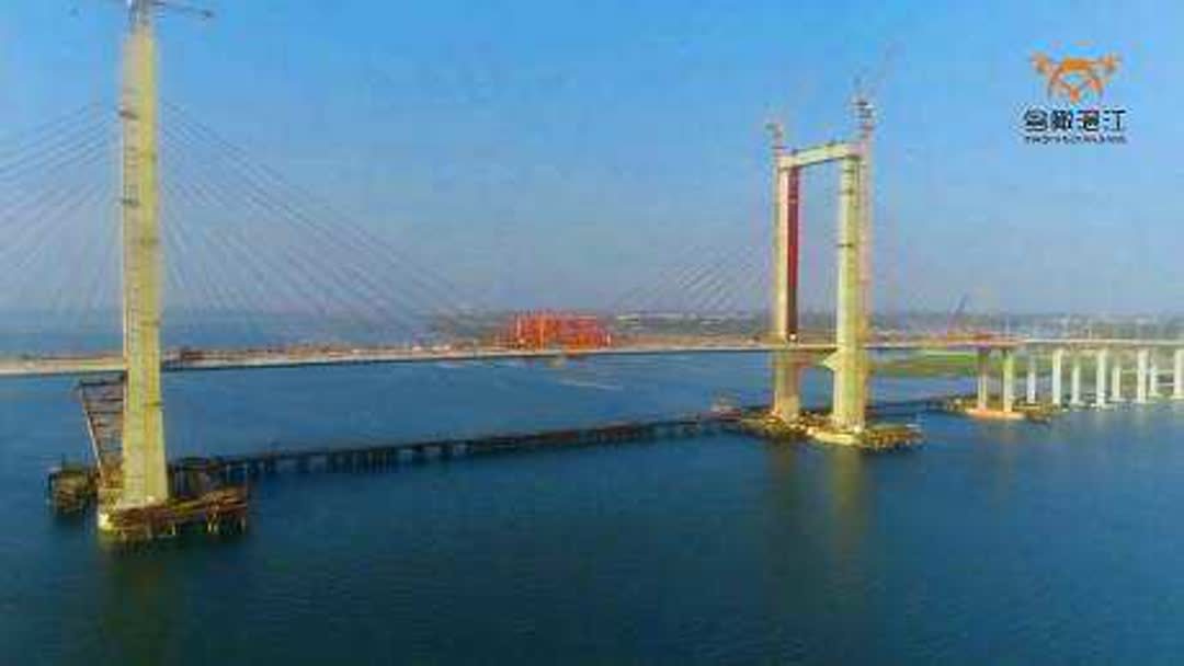 航拍与港珠澳大桥师出同门的调顺跨海大桥,广东湛江首个PPP项目