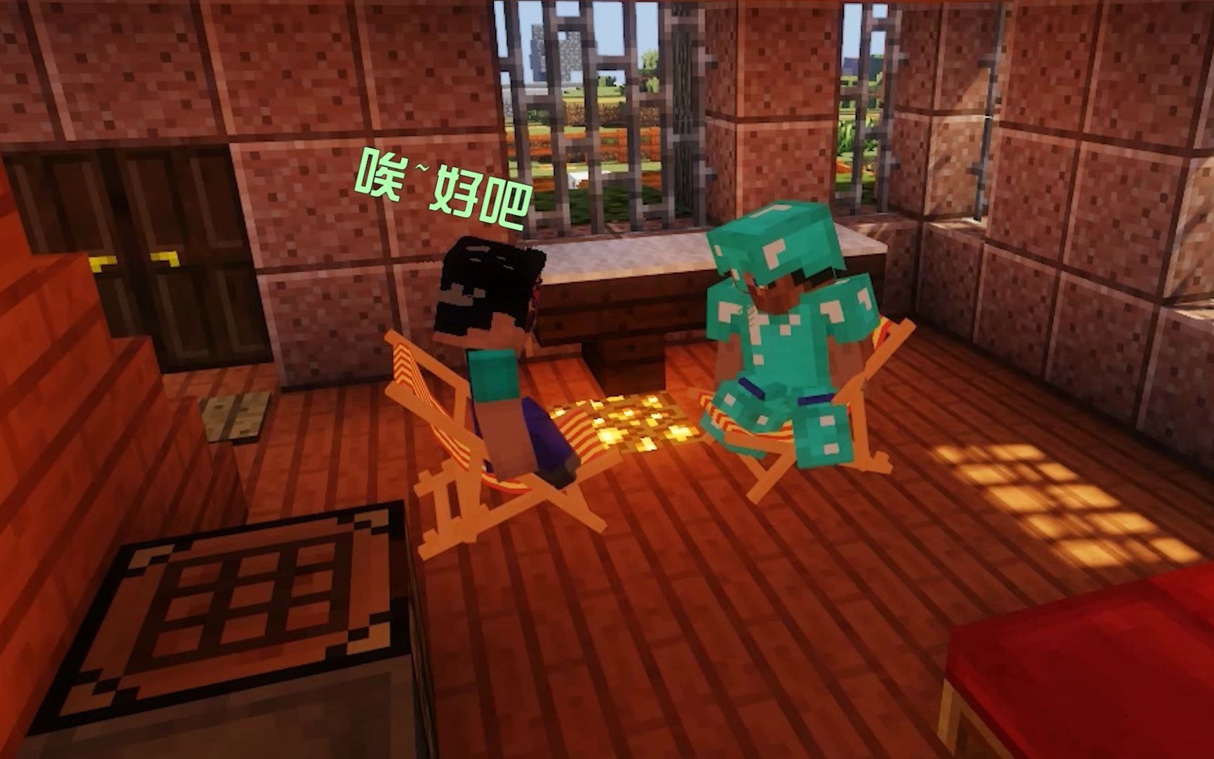 我的世界:怕怕等着我我这就去救你