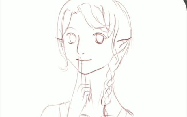 [画世界]感觉线稿还挺好看的哈哈←_←凑不要脸,无偿有人要吗