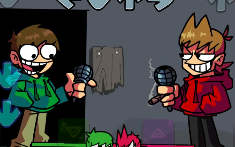 【FNF换皮模组】edd破门而入跟tord说唱