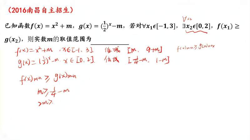 函数的任意性与存在性
