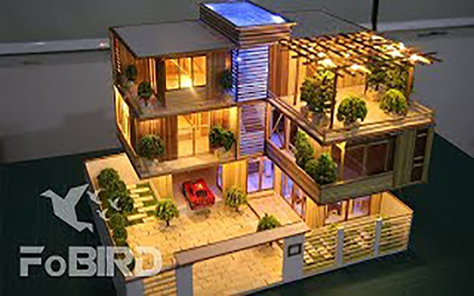 【FoBIRD】如何用木棒和LED制作一个房子