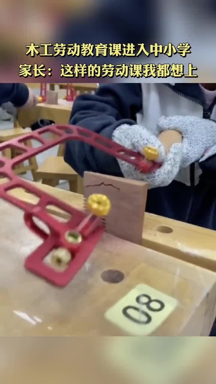 木工劳动教育课进入中小学家长:这样的劳动课我都想上
