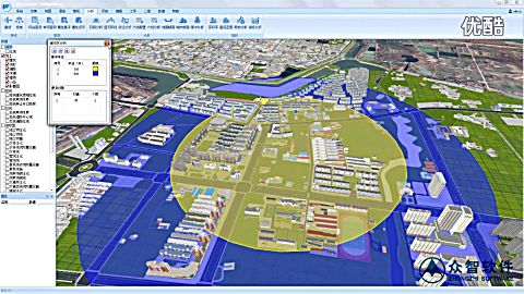 众智软件智慧规划(三维辅助决策,三维一张图,地下管线)