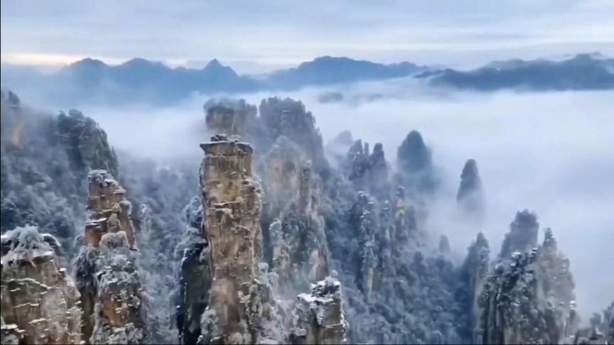 沒想到走张家界玻璃栈道我一点不怕,您呢