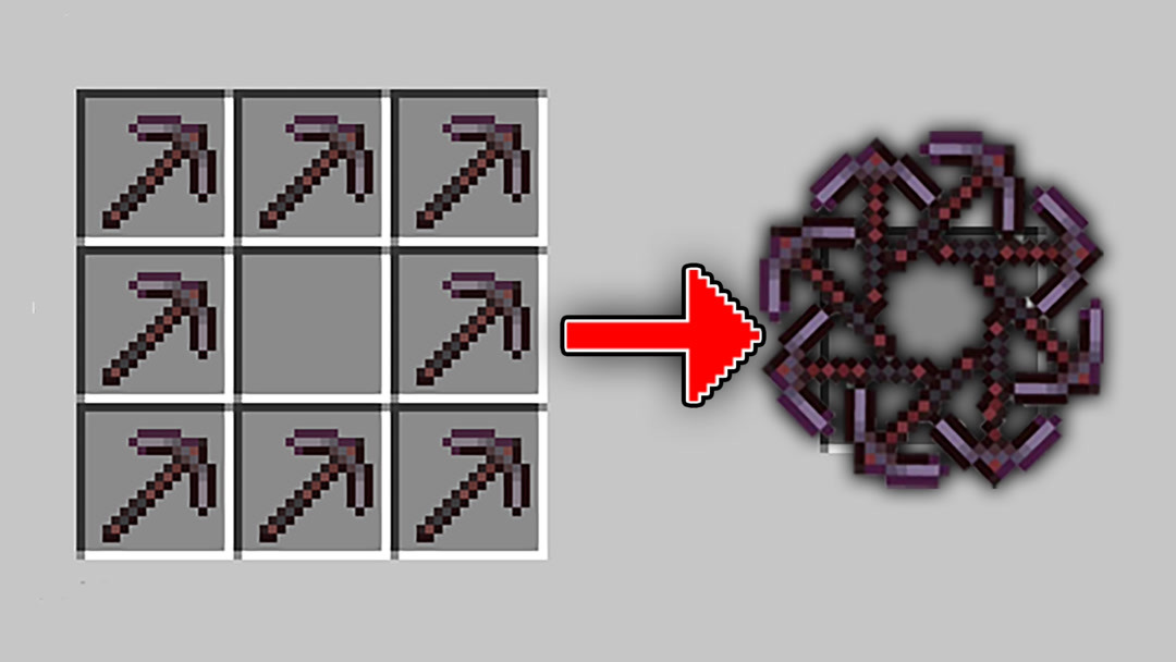 我的世界:把原版的下界镐结合在一起?一镐就能秒杀末影龙!