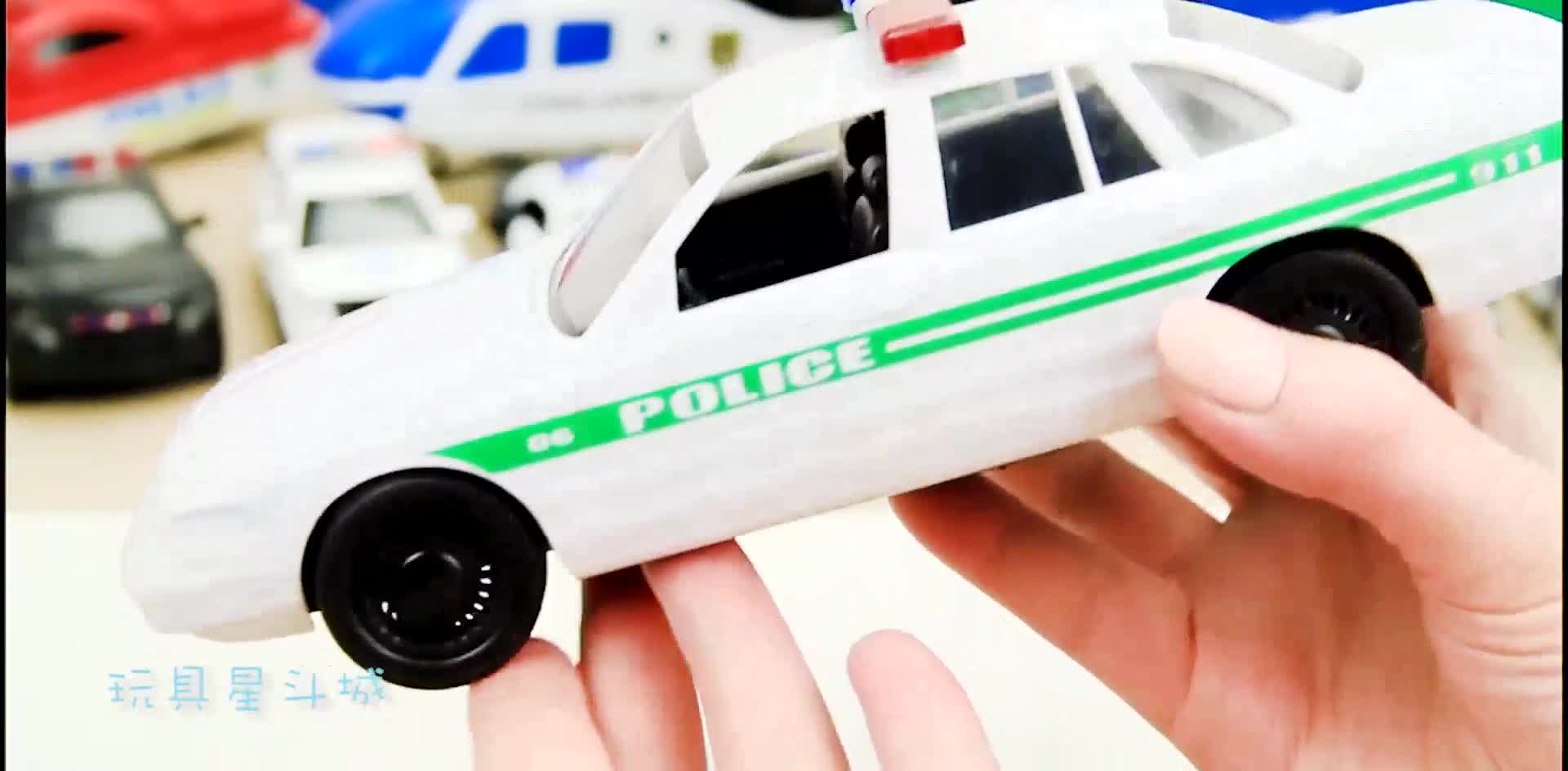 儿童飞机玩具模型_大型仿真飞机汽车警车玩具开箱试玩