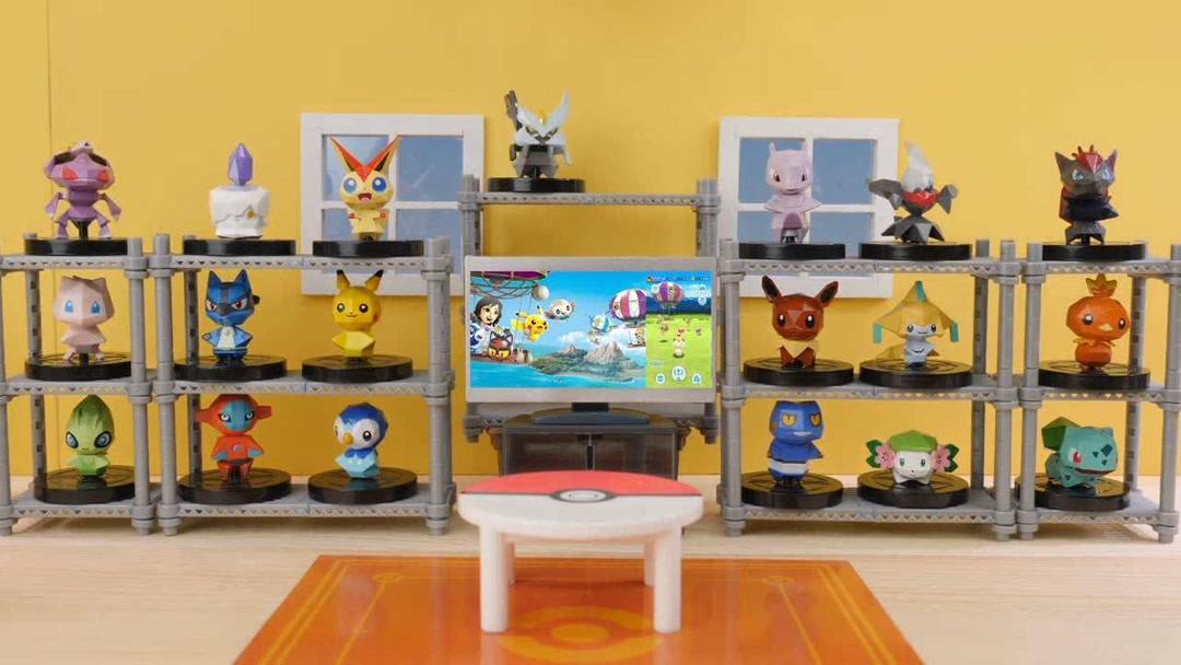 精灵宝可梦微型收藏室 迷你手办玩具