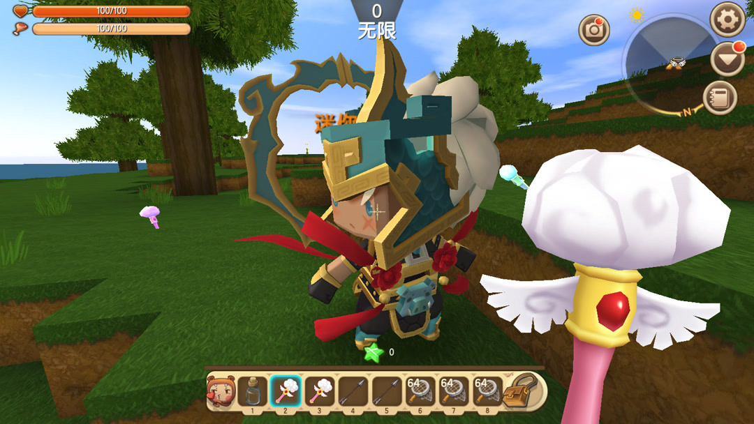 迷你世界:新道具加血魔法棒,可以给任何人加满血