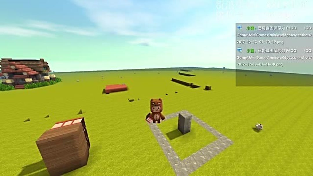 迷你世界熊孩子强教你二段跳教程