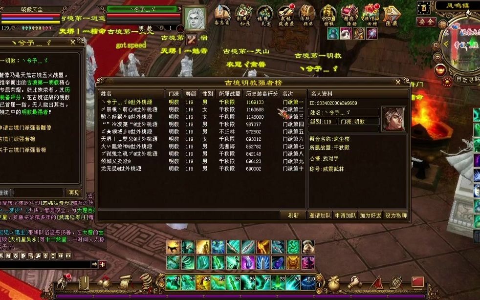 ...八部 online game - 2020 的最后一天! 来看看古境百万重楼大神排行榜!