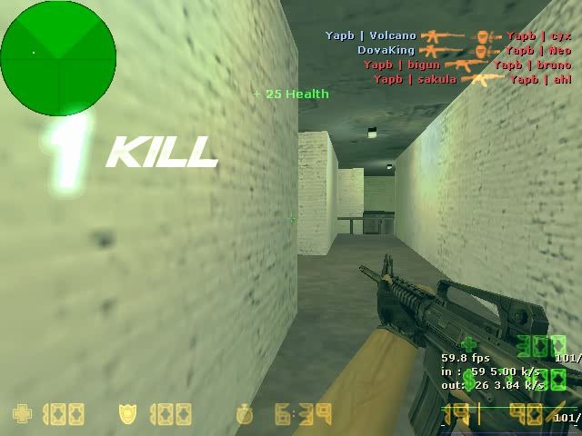 老年人不适合打train这张图| M4A1 | CS1.6单机死亡服练枪100BOT系列