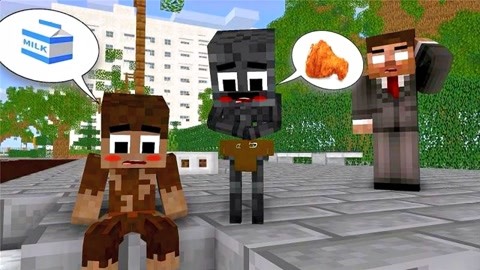 怪物学校动画:无家可归的男孩,还好有凋零的陪伴!