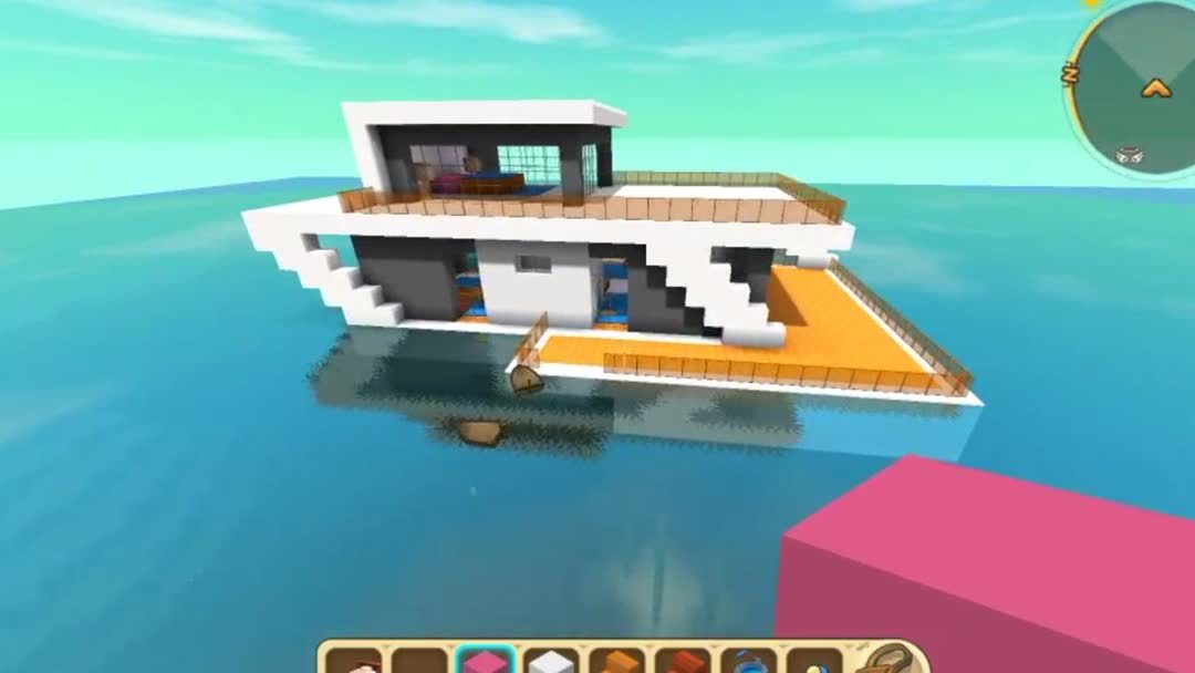 迷你世界《海上别墅》教学,高端大气上档次!提升你生存档的奢华