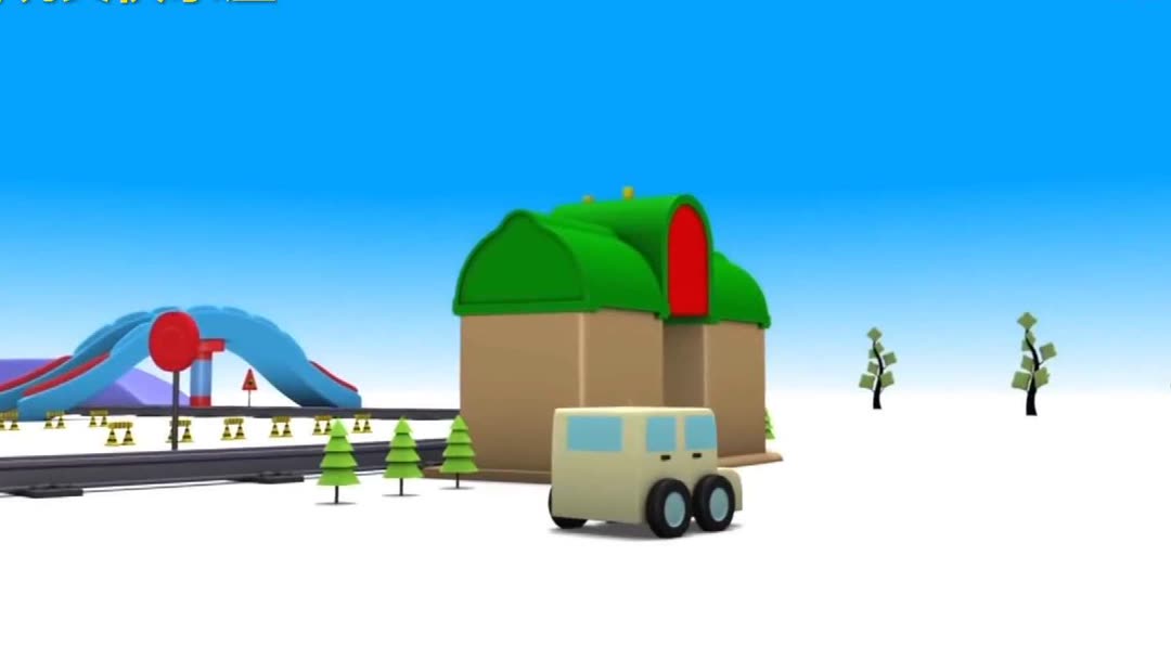 卡通动画:沙滩旅游