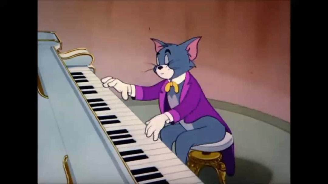 猫和老鼠 汤姆和杰瑞成为了钢琴演奏家