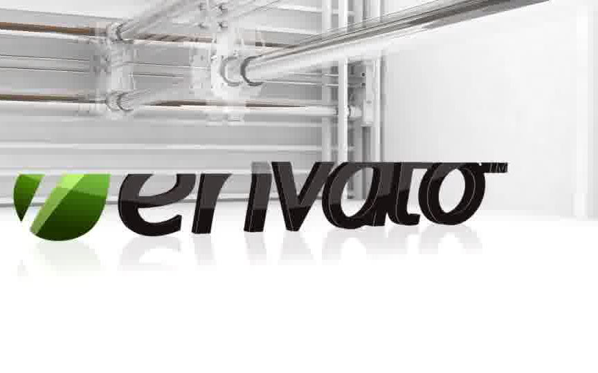 AE模板-3D打印机效果自动化特效的动态LOGO片头模板动态徽标视频...