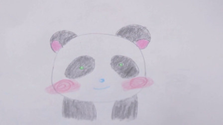 小倩简笔画教程:简单快速教大家画一只可爱的小熊猫,快来和小倩姐姐...