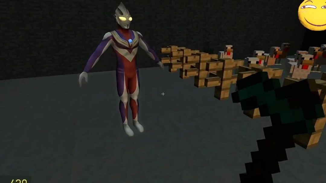 我的世界模组 GMOD奥特曼养的小鸡被野兽偷吃