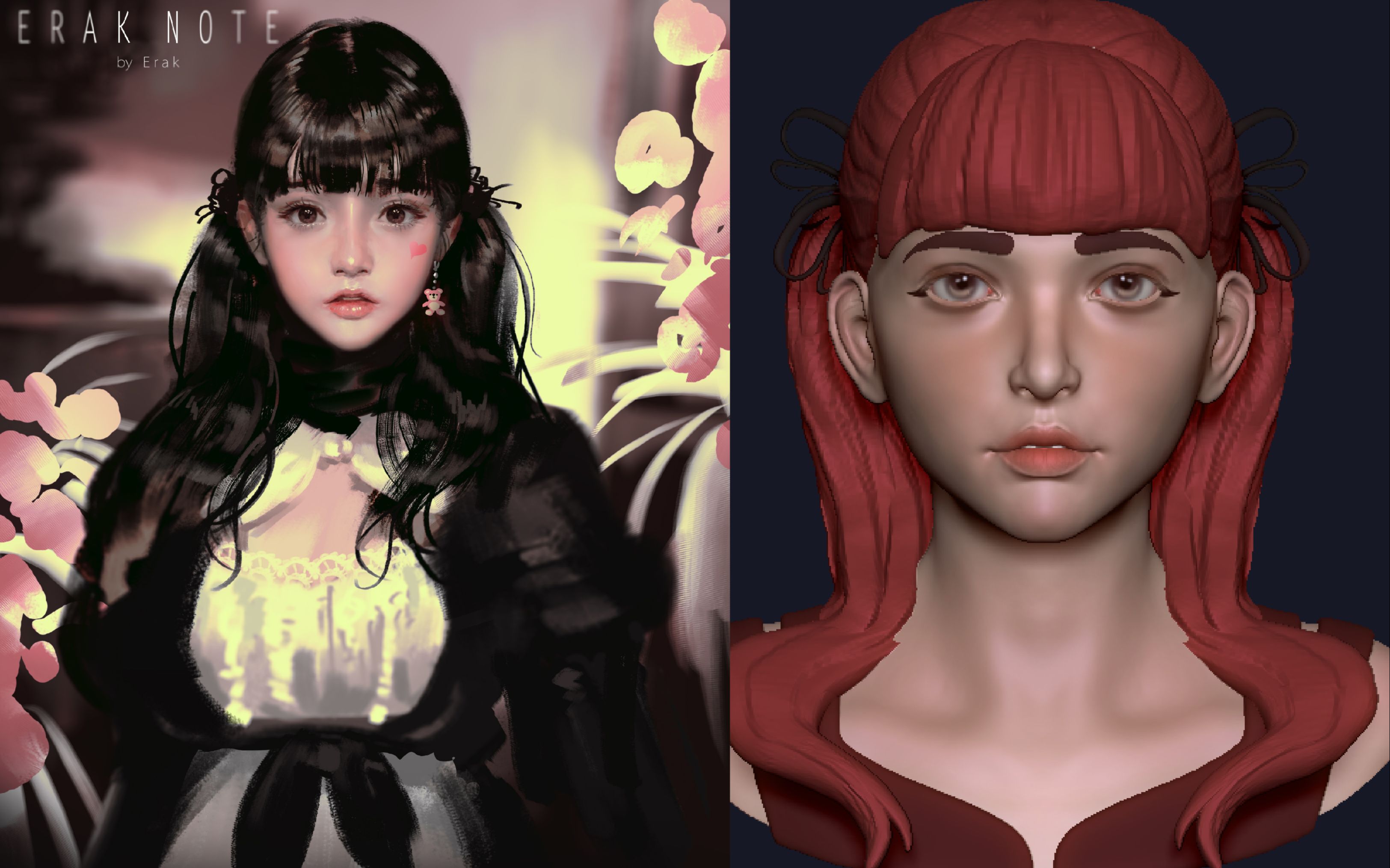【ZBrush女性角色建模】女性人物高模雕刻~教会你高模的技巧与方法