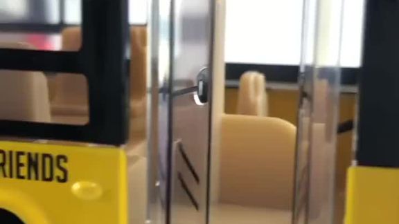 语音城市公交车大巴士客车儿童玩具#汽车模型 #模型 #公交车