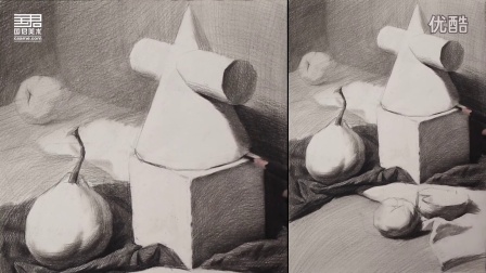 画画入门 素描石膏几何体