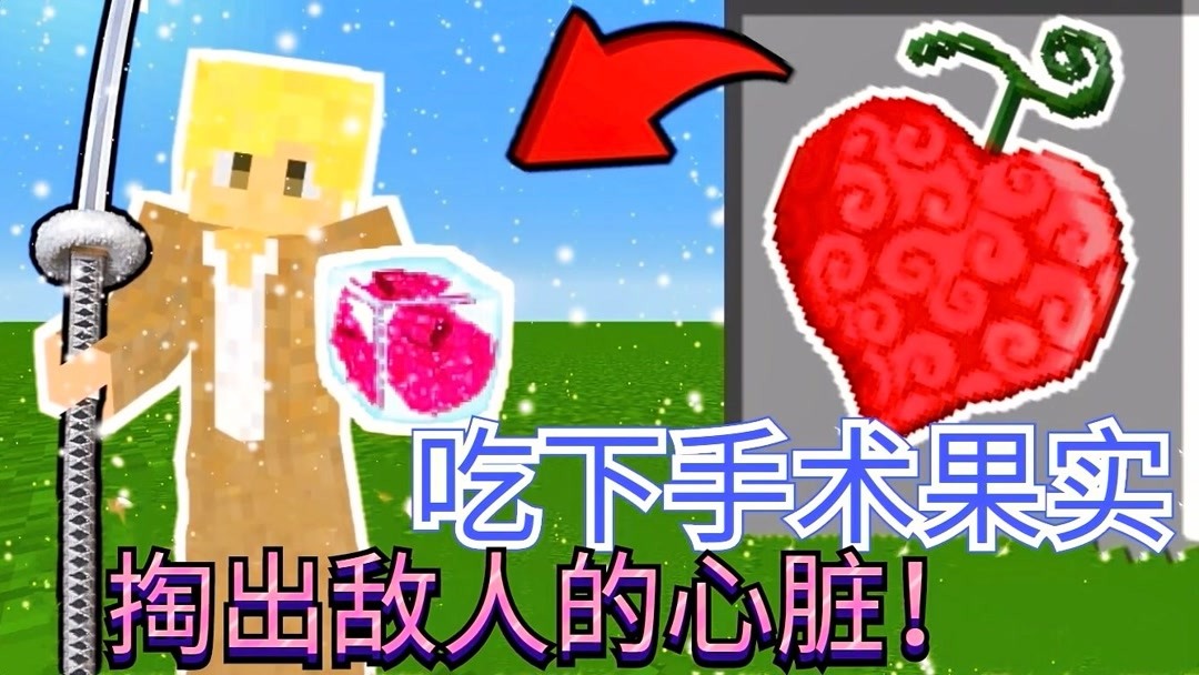 我的世界海贼王生存:吃下罗的手术果实,摘出别人的心脏!