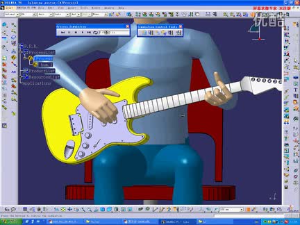 DELMIA--吉他弹唱仿真