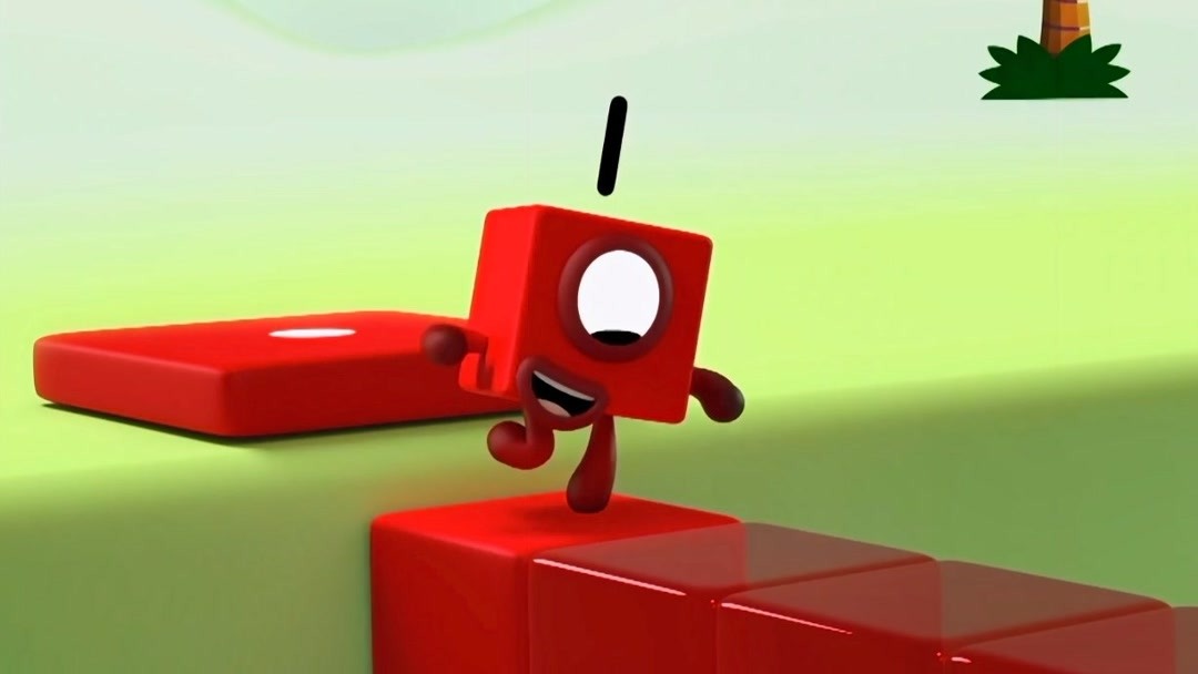 数字积木 搞笑动画:看来这个小桥还是认主的 只有小1才能过呢!