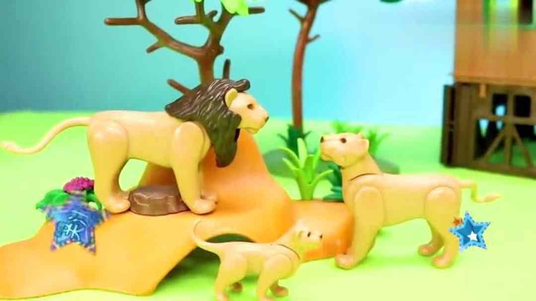 儿童丛林探险动物玩具动画,用玩具早教带宝宝认识11种野生动物