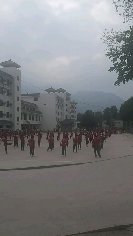少林塔沟学校外景，由于疫情的原因不让进内部参观，遗憾了