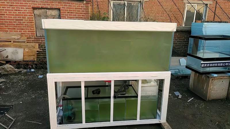 一期长视频,详细解答底滤龙鱼缸。看看加上水运行起来的样子