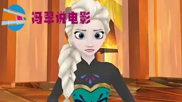 冰雪奇缘动画,超美丽的艾莎和安娜,脱变过程很漂亮
