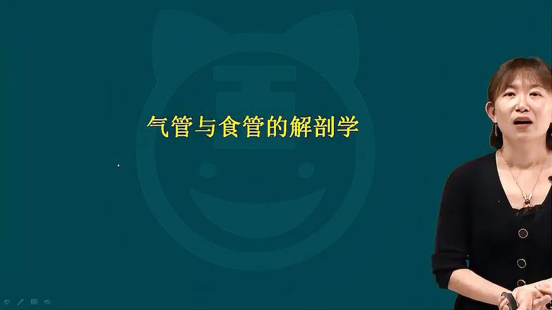 2022阿虎医考耳鼻喉主治基础知识气管与食管解剖学课程视频讲解
