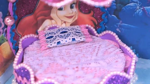 DIY,芭比迷你用品和生活用品制作,美人鱼的床你喜欢吗