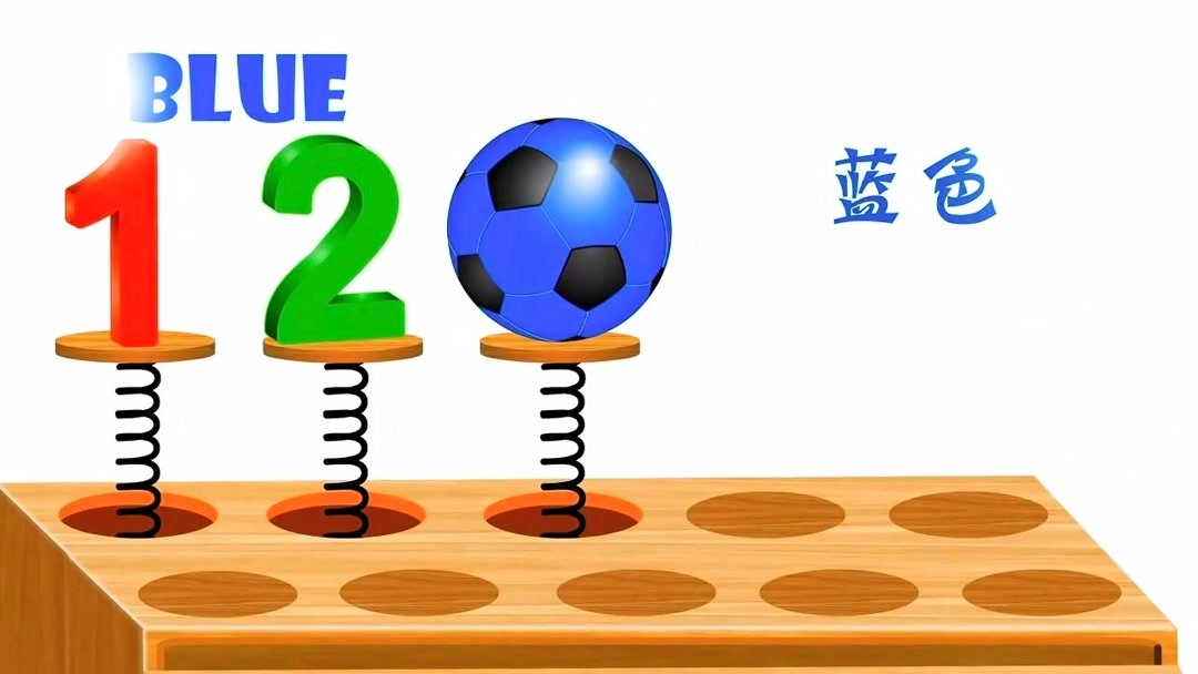 认识1到10的数字和颜色,英语启蒙益智