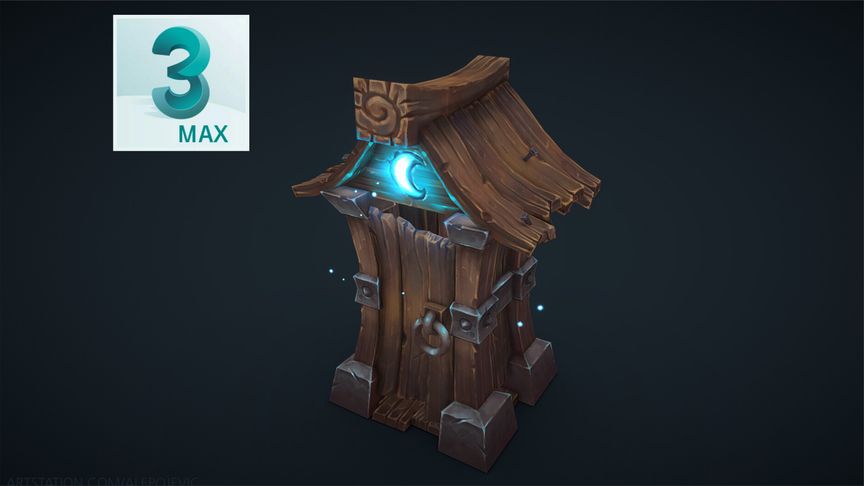 【3dmax建模】基础场景“房屋”游戏模型案例讲解!