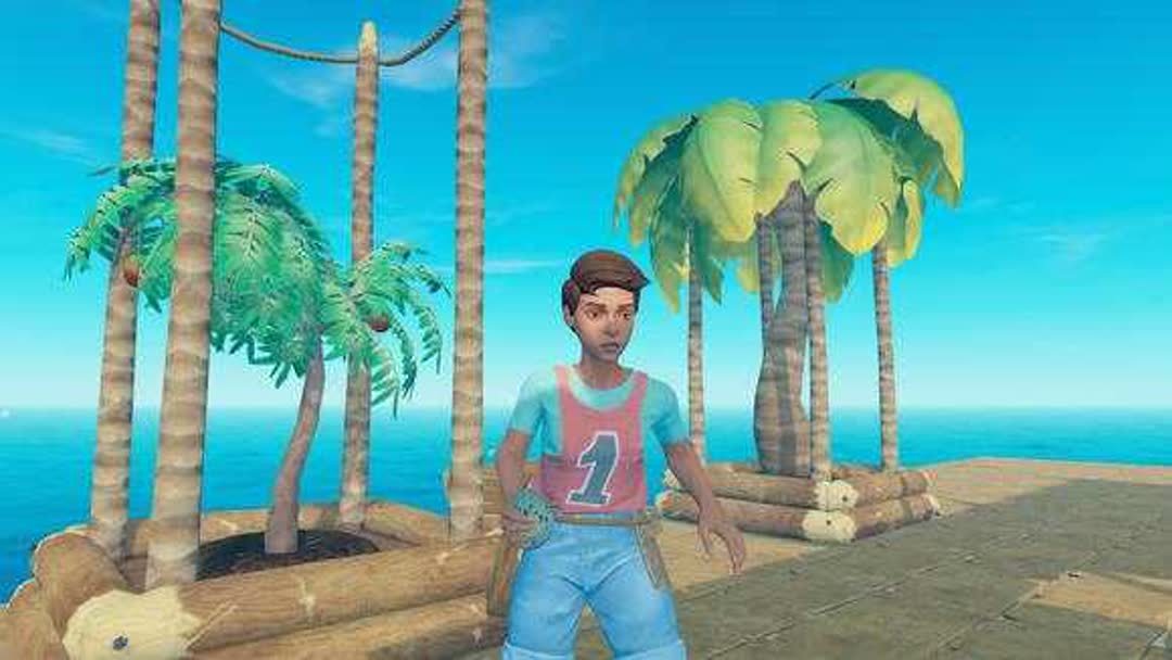 荒岛生存 木筏求生11 在木筏上种植芒果树!前往雷达指示的地方