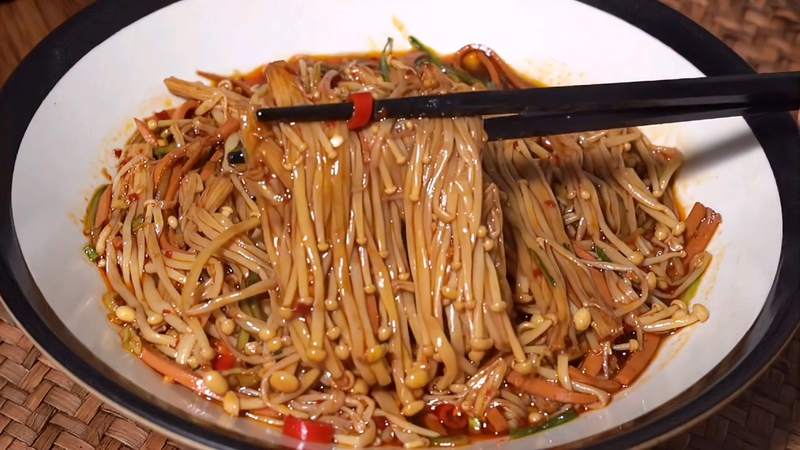 巨好吃的凉拌金针菇,你学废了吗?