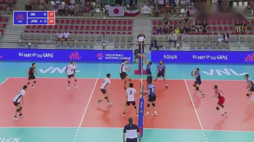 2018世界男排联赛,日本3-1战胜伊朗精彩集锦