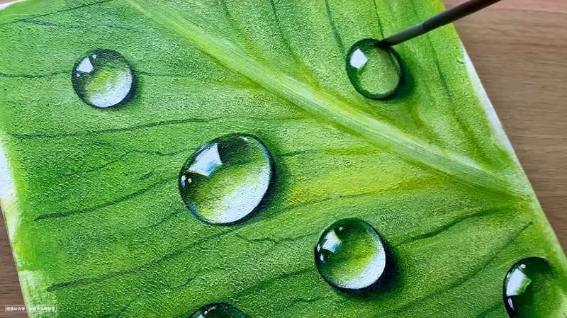 视频|简单一招画出质感,趣画晶莹剔透的水滴!
