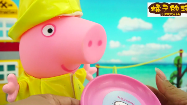 小猪佩奇用新款微波炉烤蛋糕儿童玩具